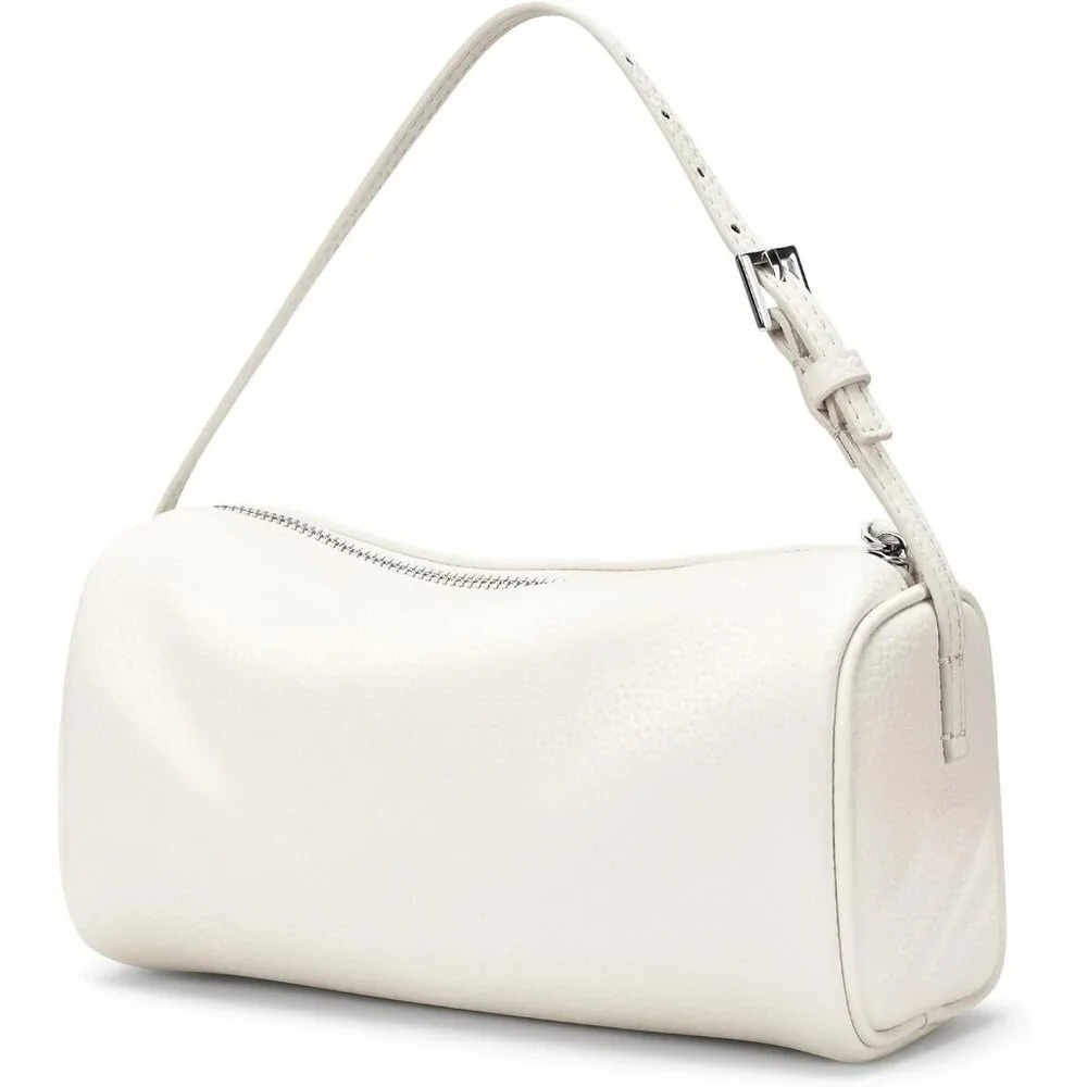 Bags | Women White Mini Crossbody Bag Vegan Leather Hobo Purse With ...
